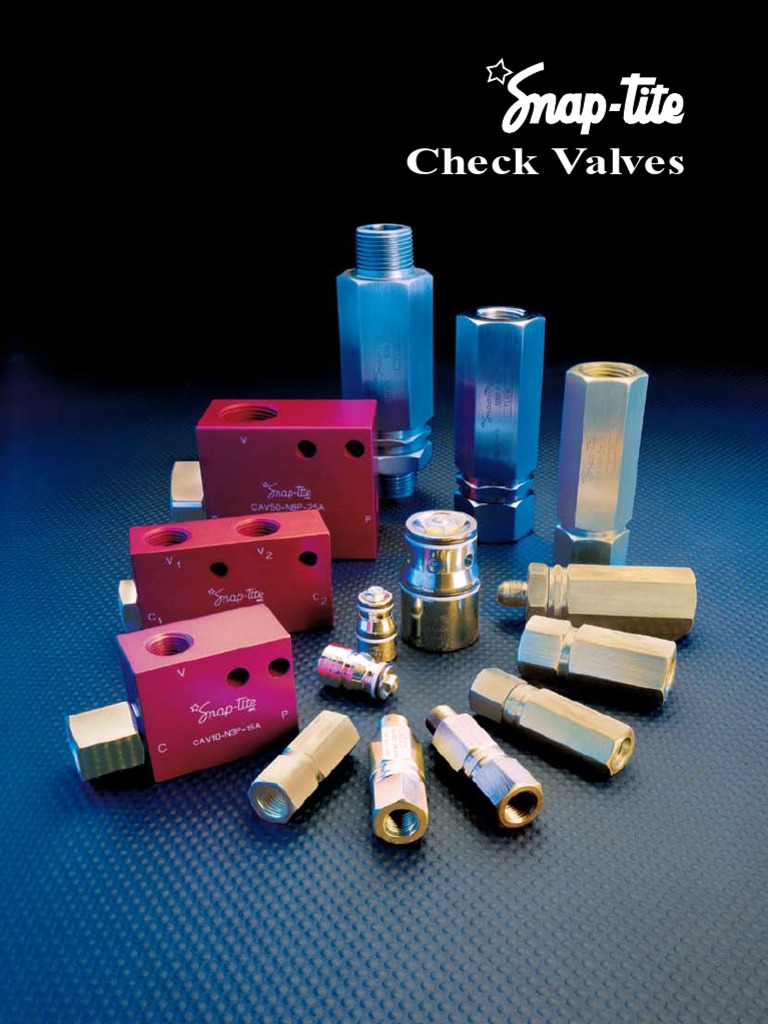 Snap-tite Check Valves | Valve | Hydraulics