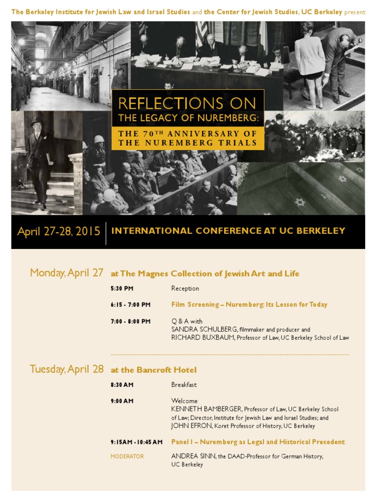 Reflections On The Legacy of Nuremberg: The 70th Anniversary of The ...