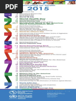 DOH Calendar of Activities | PDF | Cancer | Health Care
