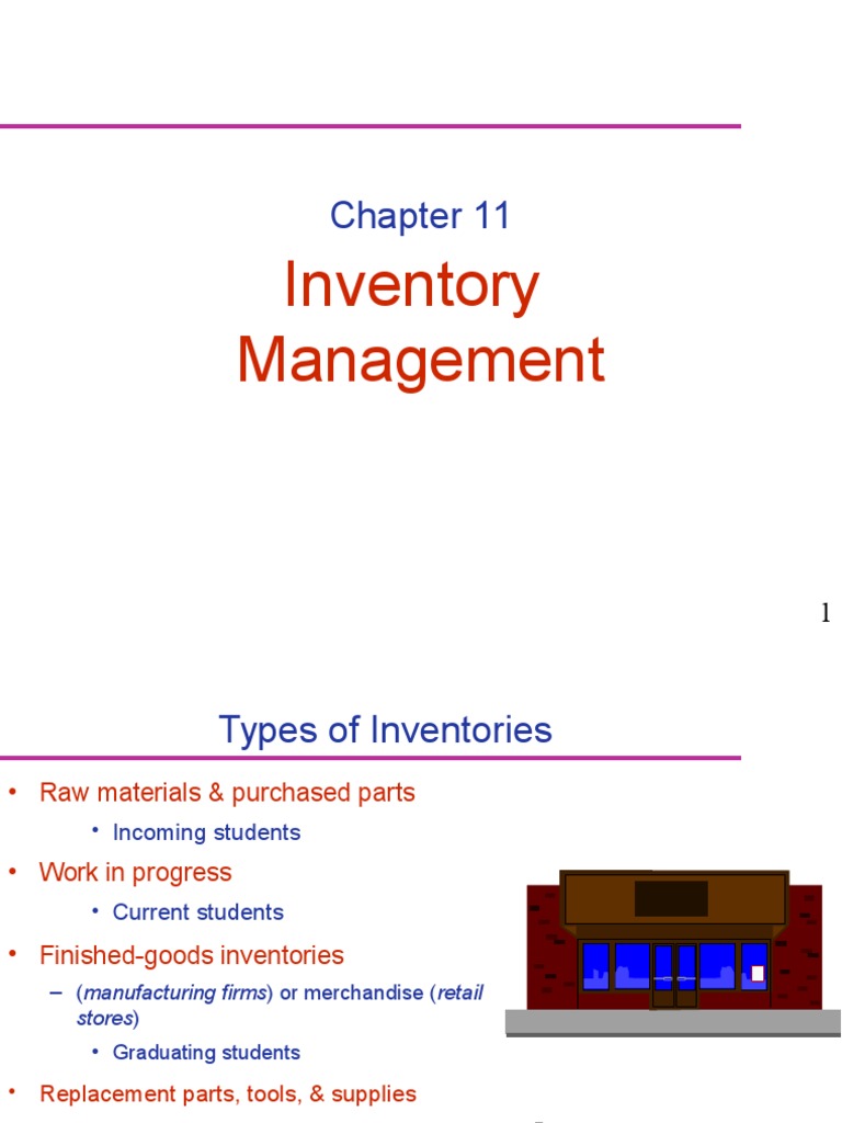 Inventory | PDF | Inventory | Variance