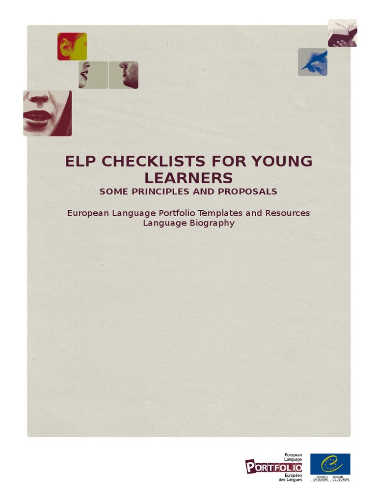 ELP Language Biography Checklists For Young Learners en | PDF ...