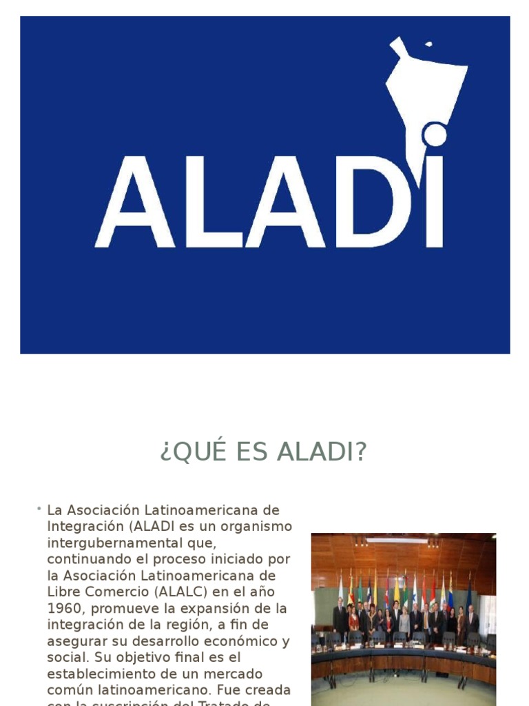 ALADI | PDF | Negocios Internacionales | Organización global de negocios