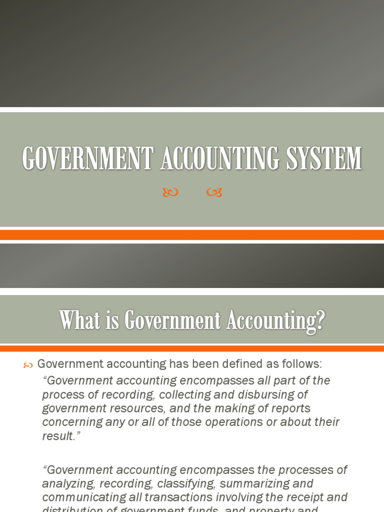 Understanding Government Accounting Systems | PDF | Debits And Credits ...