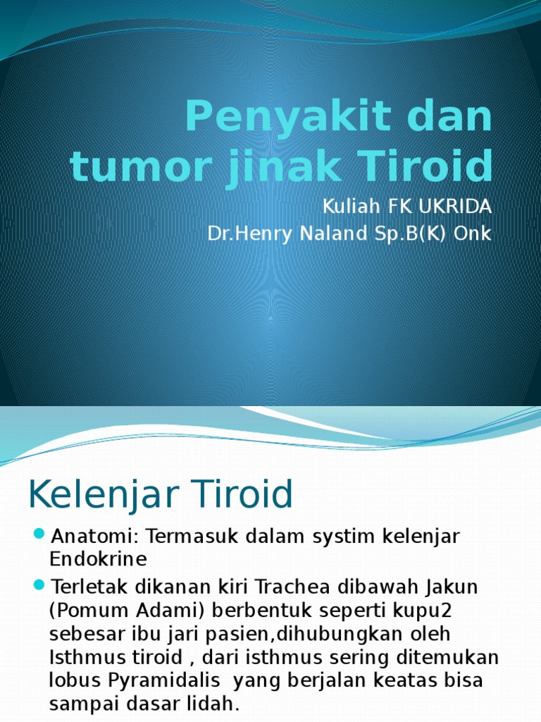 Penyakit Dan Tumor Jinak Tiroid | PDF