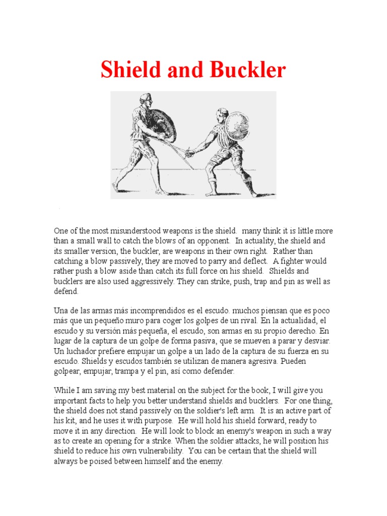 Shield and Buckler | PDF | Proteger | Espada