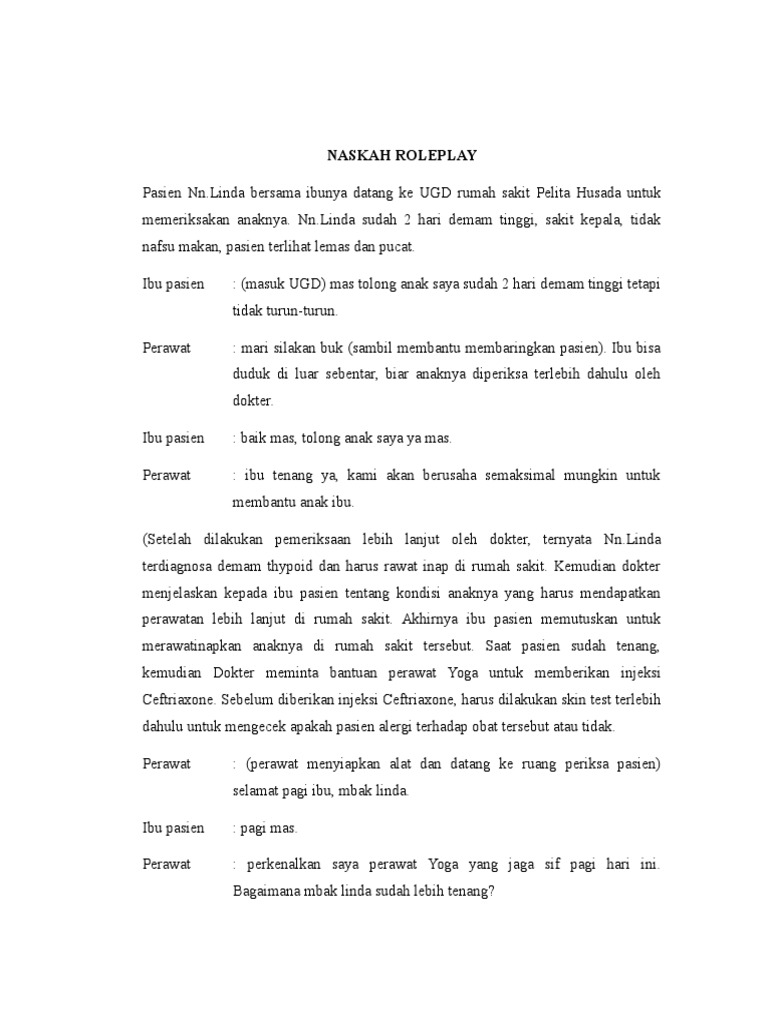 Naskah Role Play | PDF