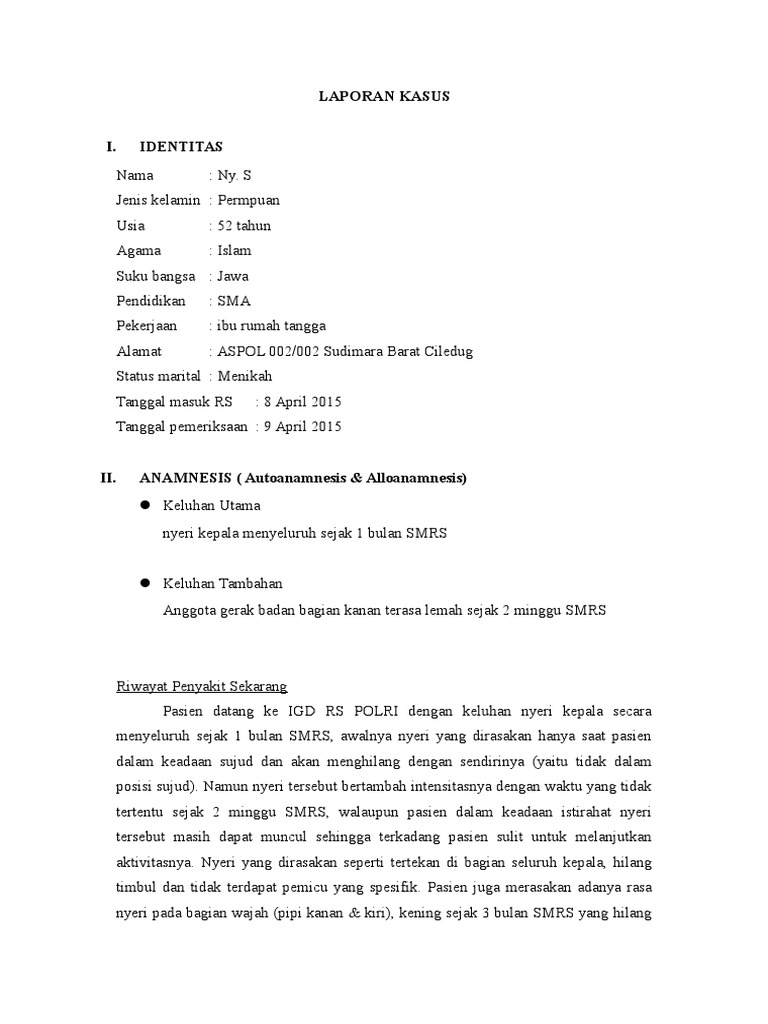 Abses Serebri Desi | PDF