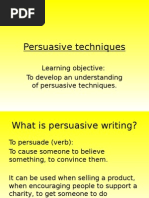 AFOREST Persuasive Techniques Guide | PDF | Mnemonic | Question