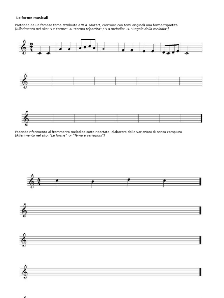 Le Forme Musicali | PDF