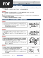 Examens Et TD Corrigés Engrenages | PDF | Engrenage | Cinématique