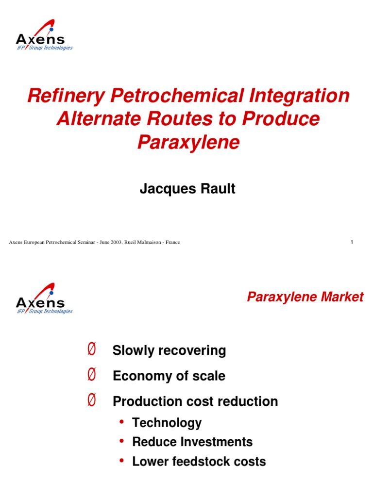 Alternate Routes To Produce Paraxylene PDF | PDF | Petrochemical ...