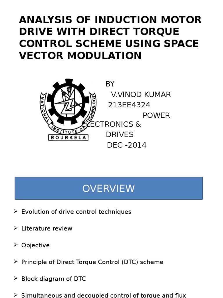 Direct Torque Control of Induction Motor | PDF | Machines | Physics