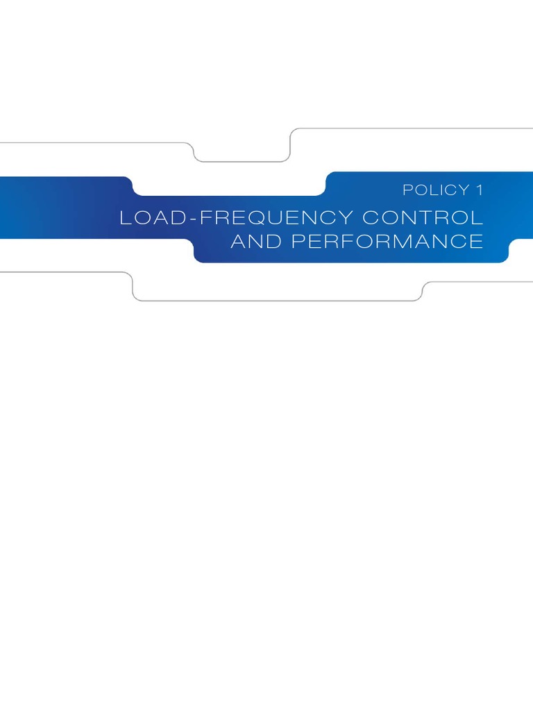 UCTE Policy1 v22 Load-Frequency Control and Performance | PDF | Hertz ...