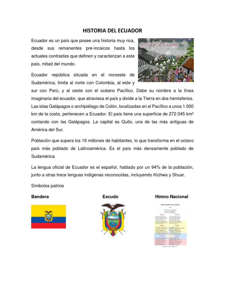 Historia Del Ecuador PDF | PDF | Ecuador | Imperio Inca