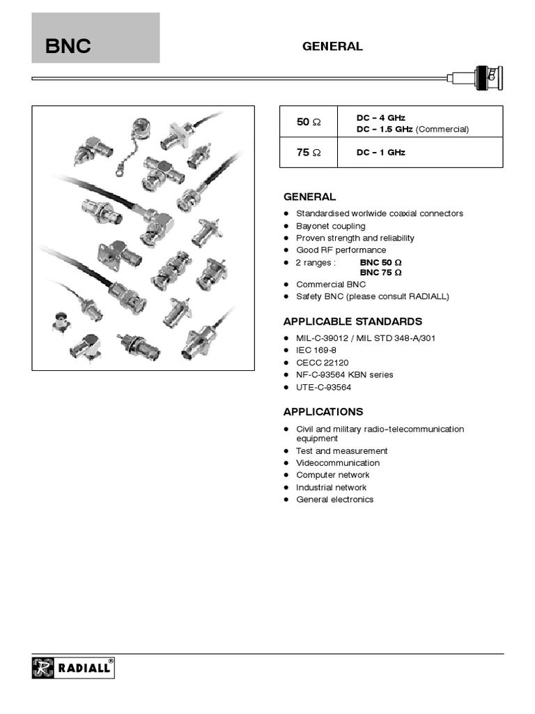 Datasheet BNC PDF | PDF