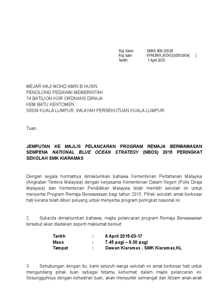 Surat Jemputan Vip | PDF