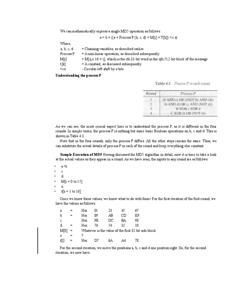 Understanding MD5 Algorithm Steps | PDF | Cyberwarfare | Security