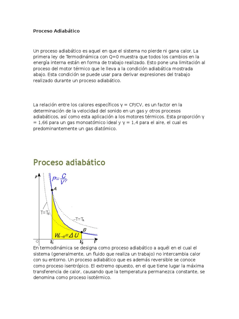 Proceso Adiabático