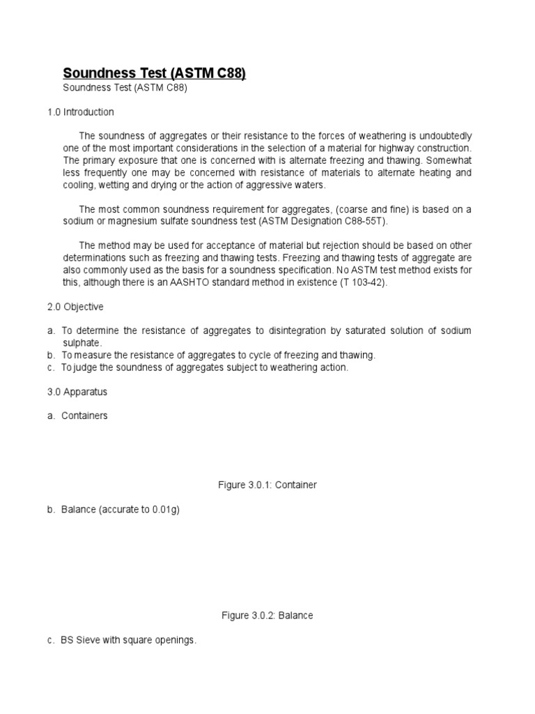 Soundness Test | Construction Aggregate | Sulfate