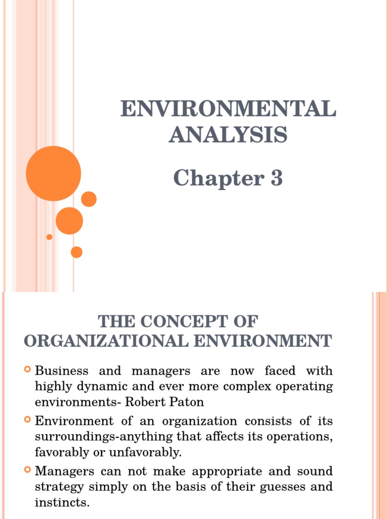Environmental Analysis in Strategic Management | PDF | Strategic ...