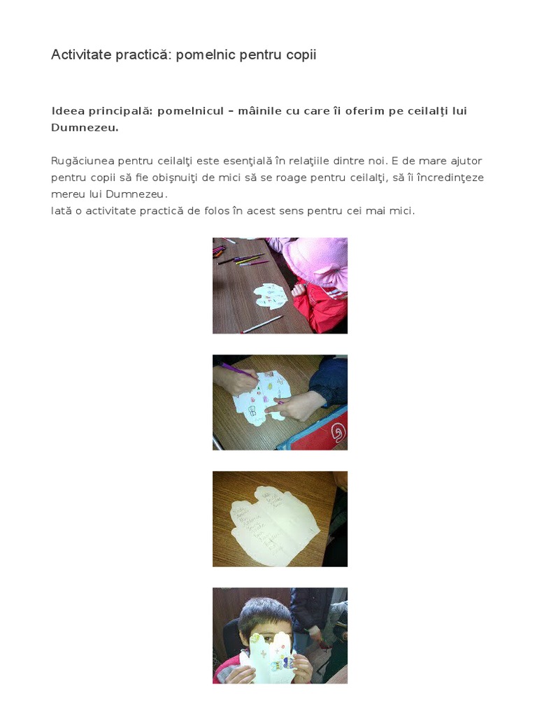 Pomelnic Copii | PDF