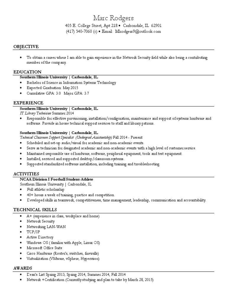 Marc Rodgers Resume | PDF