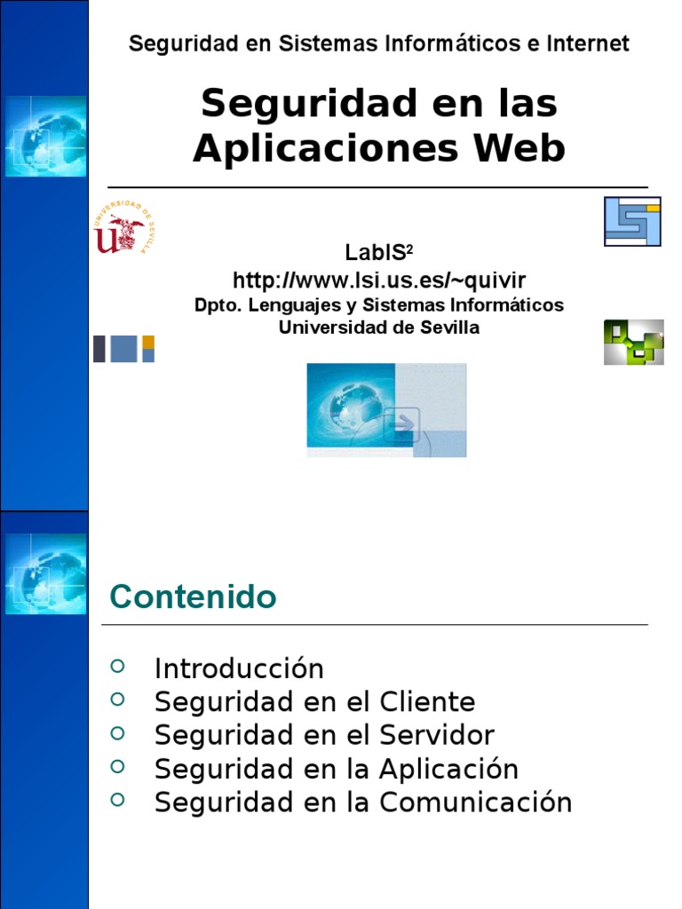 Seguridad en Las Aplicaciones Web | PDF | Servidor web | Internet y web
