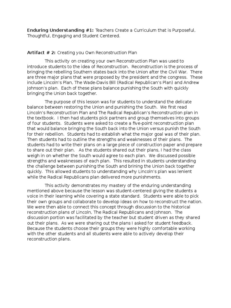 Abstract - Creating Your Own Reconstruction Plan | PDF | Reconstruction ...