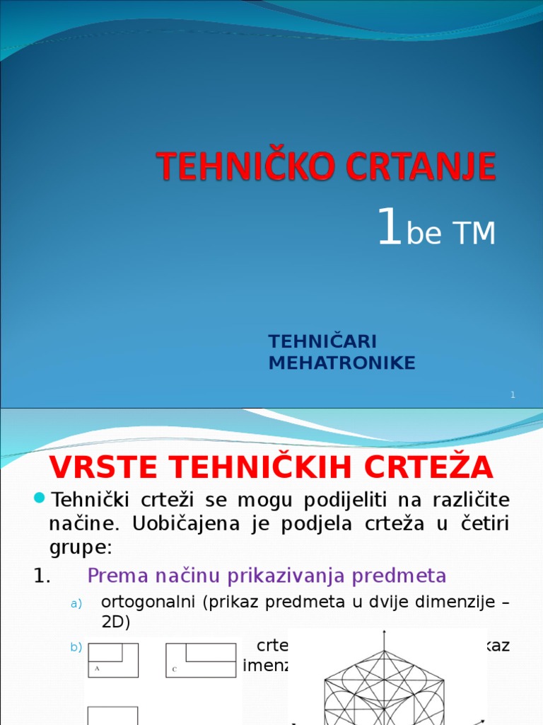 Vrste Tehnickih Crteza | PDF