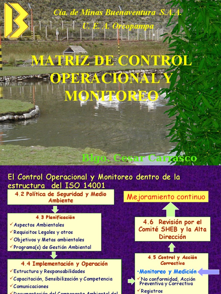 Matriz de Control Operacional | PDF | Contaminación | La contaminación ...