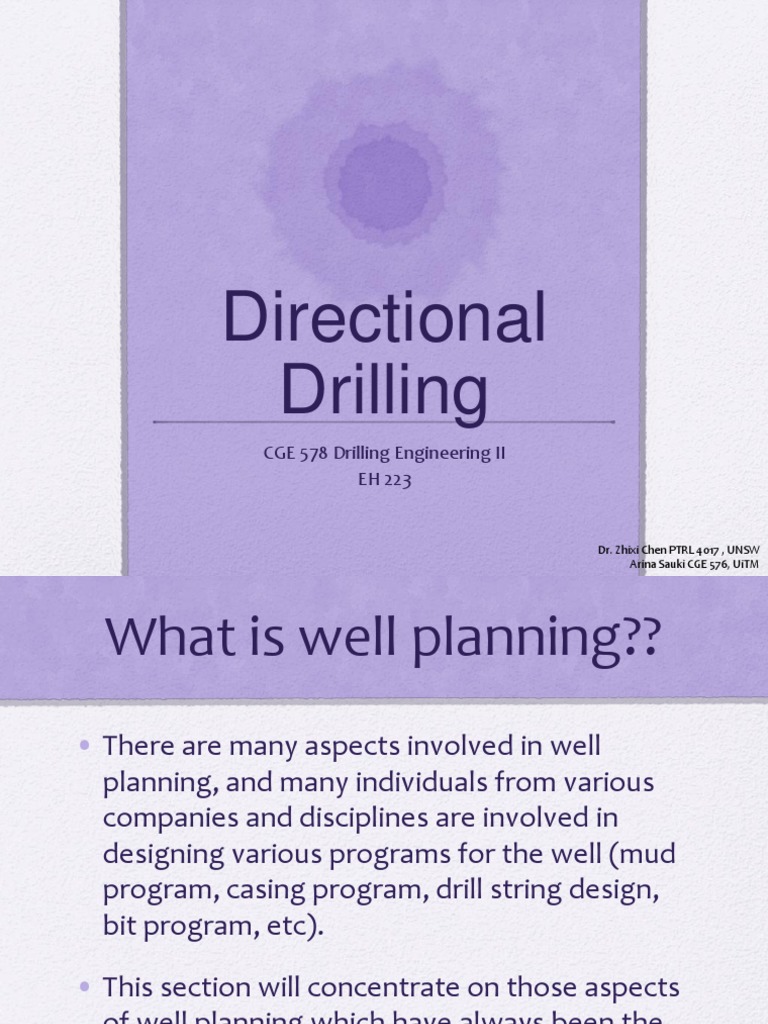 Chapter 1 - Directional Drilling - A | PDF | Oil Well | Drilling Rig