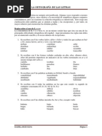 Ortografía de La Lengua Castellana (B/V, G/J, H, X, Y/ll) 3º ESO Text ...