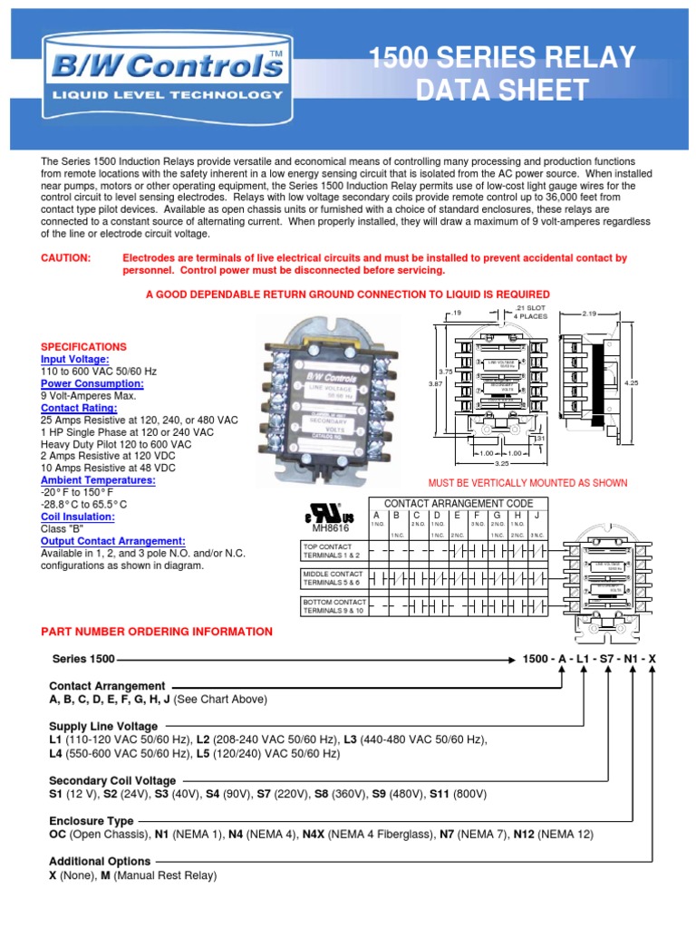1500 Data Sheet | PDF
