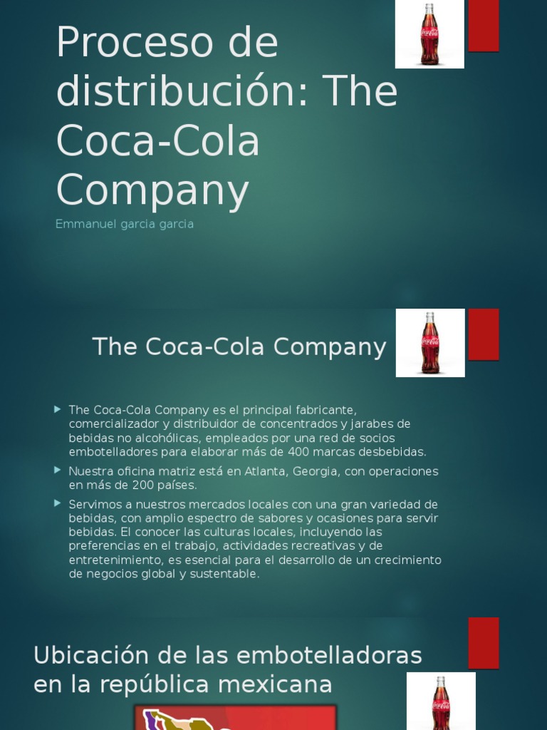 Proceso de Distribución Coca Cola | Coca Cola | Distribución (comercial)