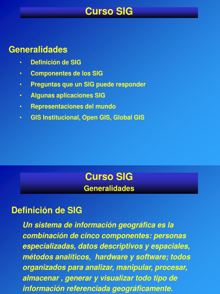 Introducción a Sistemas de Información Geográfica | PDF | Sistema de ...