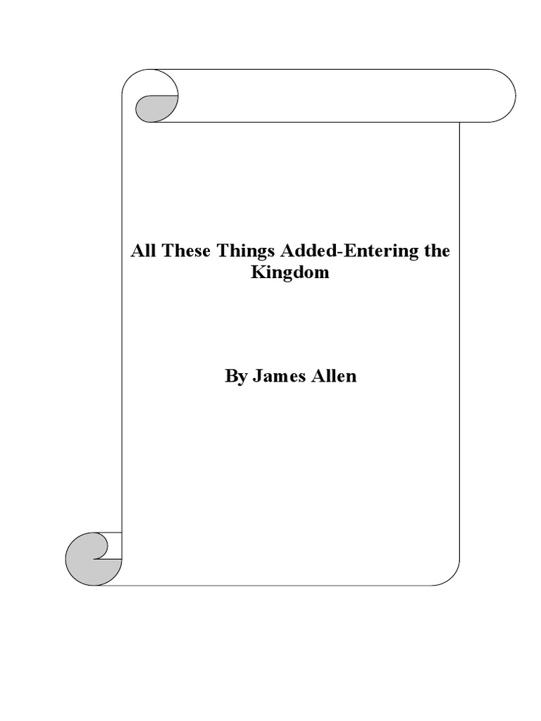 Entering The Kingdom All These Things Added 1 | PDF | Soul | Heaven