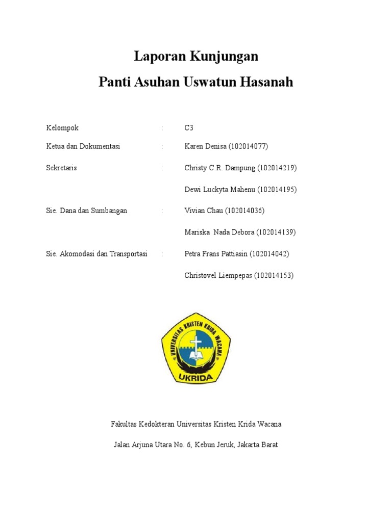 Laporan Kunjungan Panti Asuhan | PDF