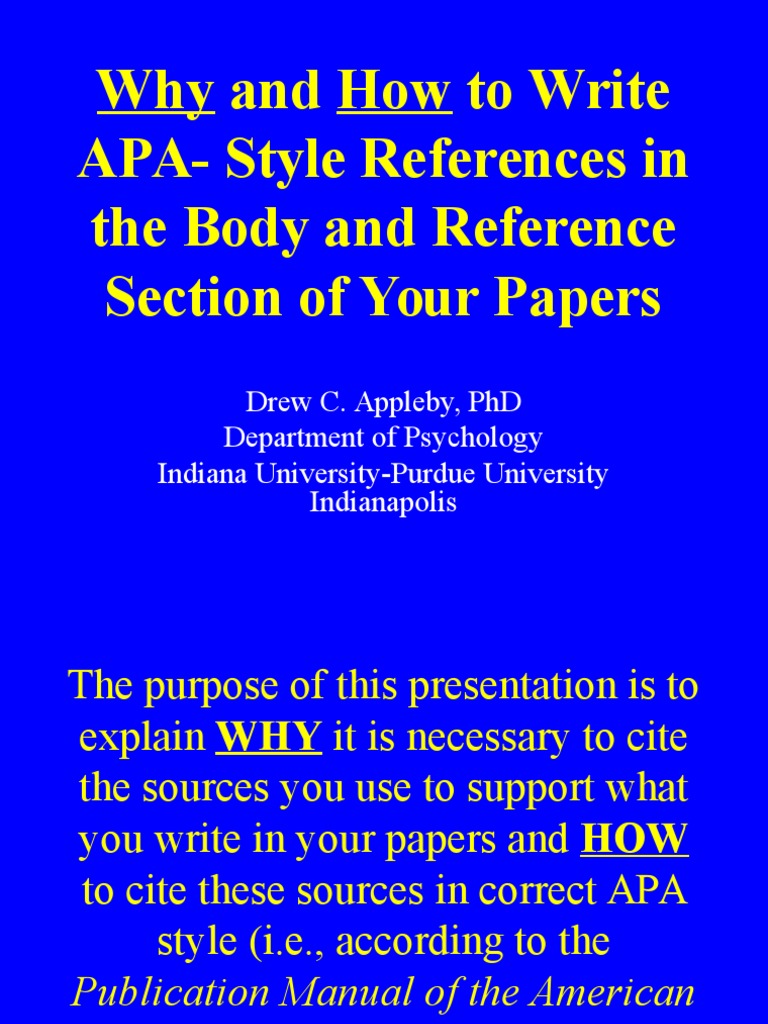 Writing APA-Style References Guide | PDF | Psychoanalysis | Citation