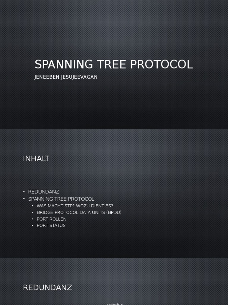 Spanning Tree Protocol | PDF | Network Switch | Ethernet