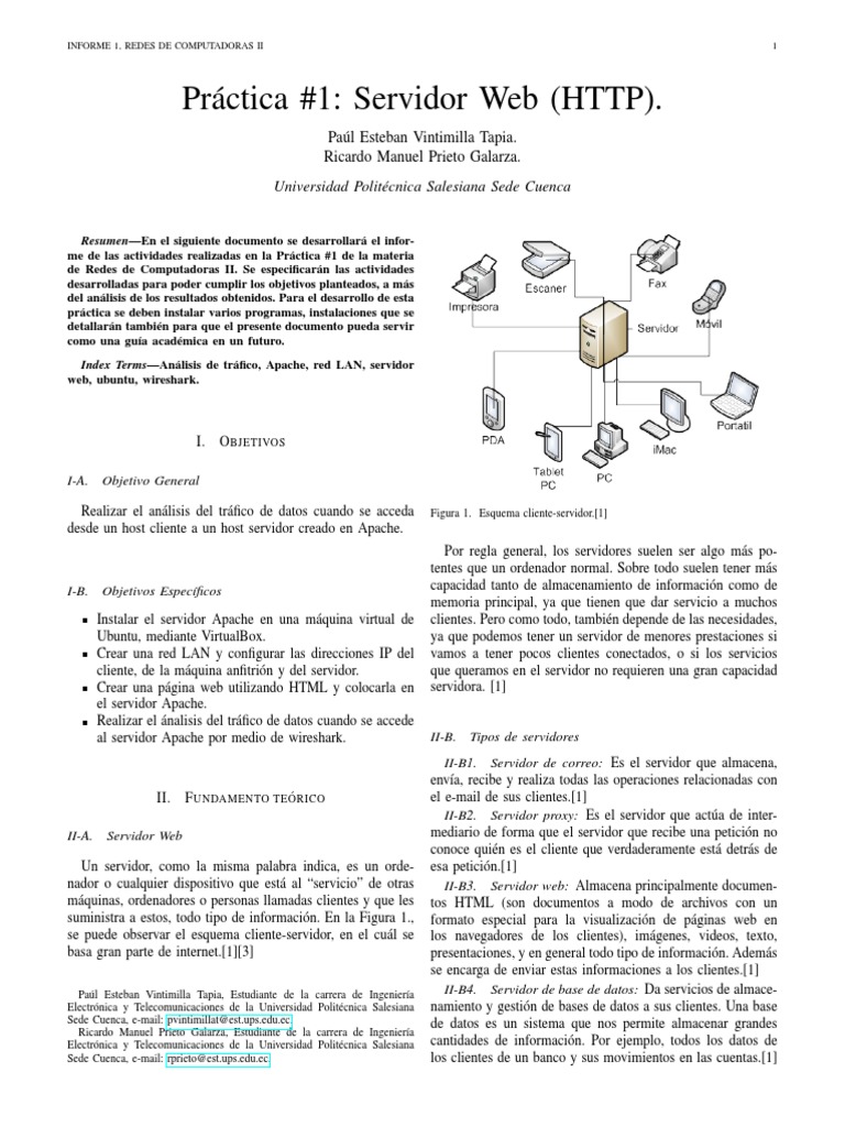 Creación de Servidor WEB Con Apache | PDF | Servidor web | Internet y web
