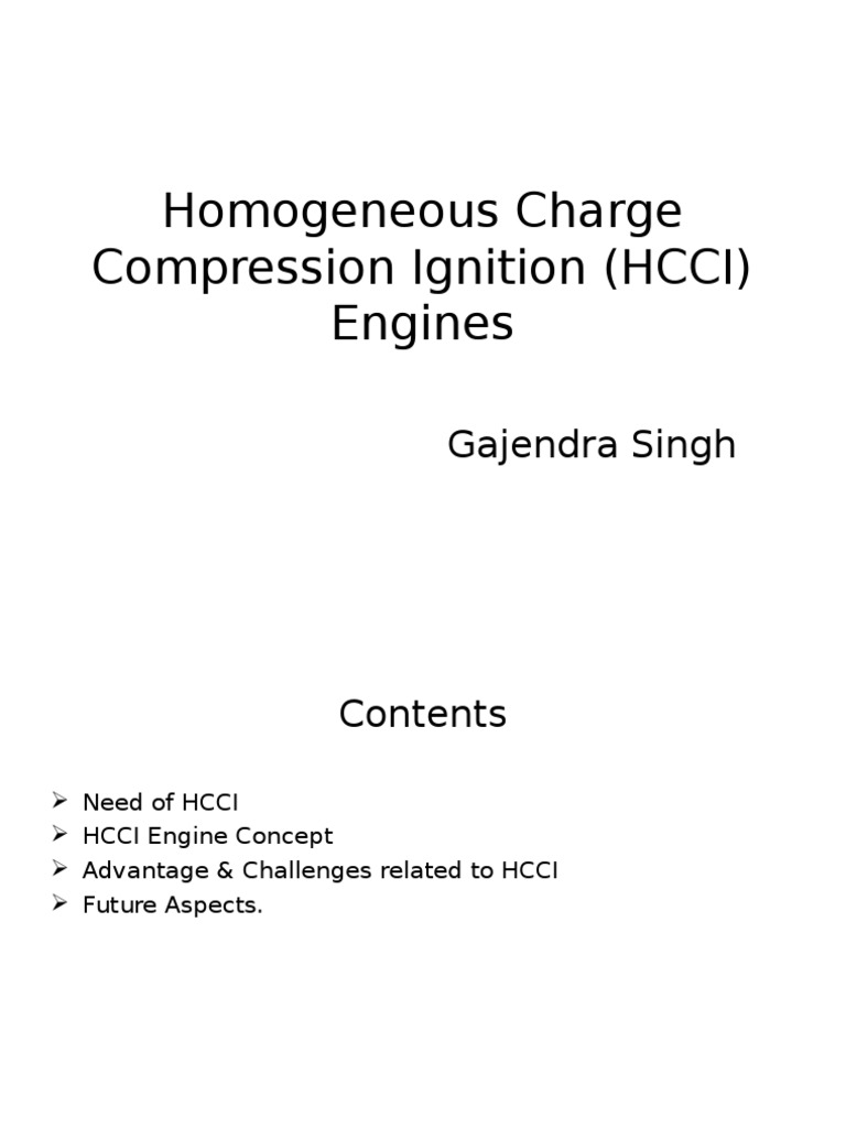HCCI | PDF | Internal Combustion Engine | Combustion