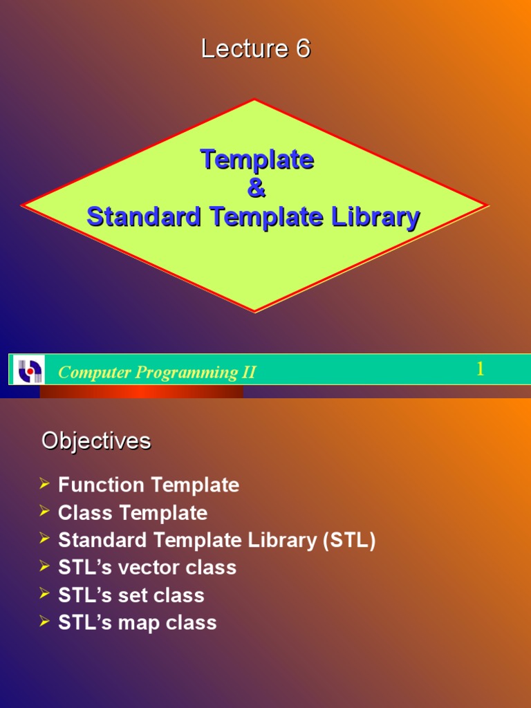 Lecture06-Template STL | PDF | Array Data Structure | Parameter (Computer Programming)