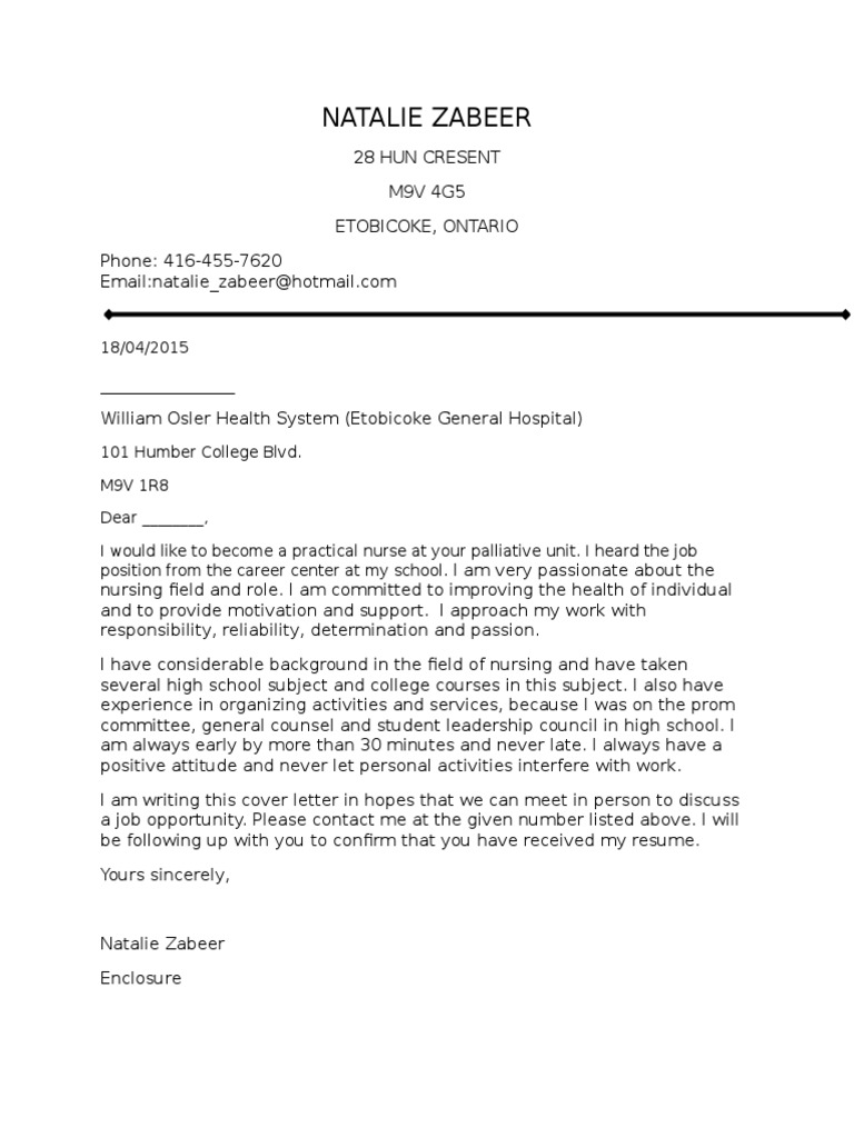 Resume Cover Letter | PDF