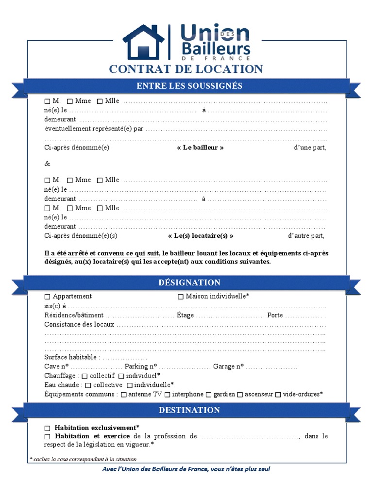 Contrat de Location Vide Version PDF | PDF | Condominium | Cautionnement