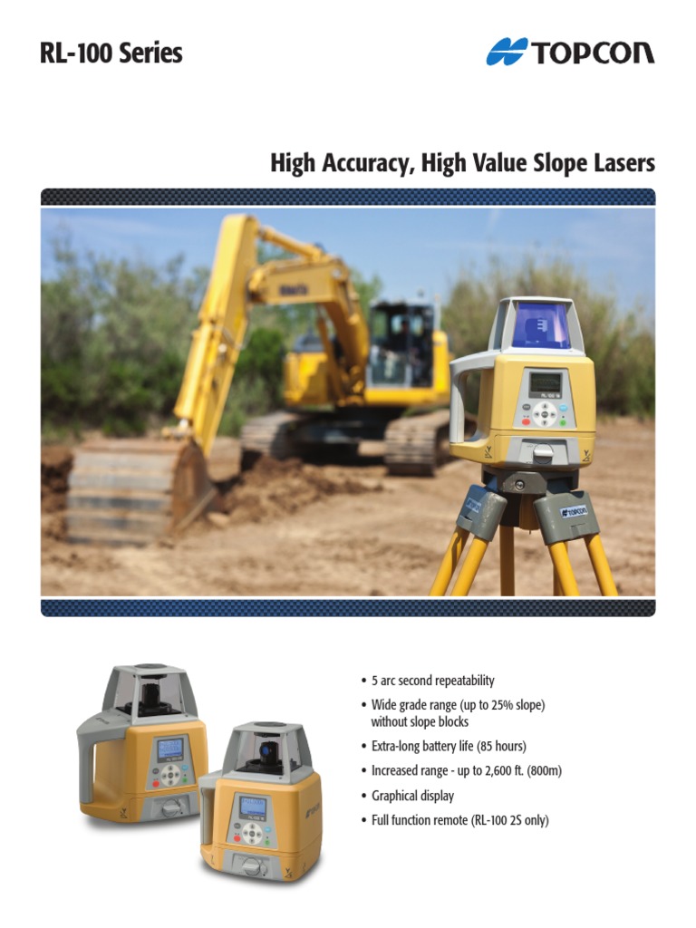 Topcon RL-100 | PDF | Equipment | Science