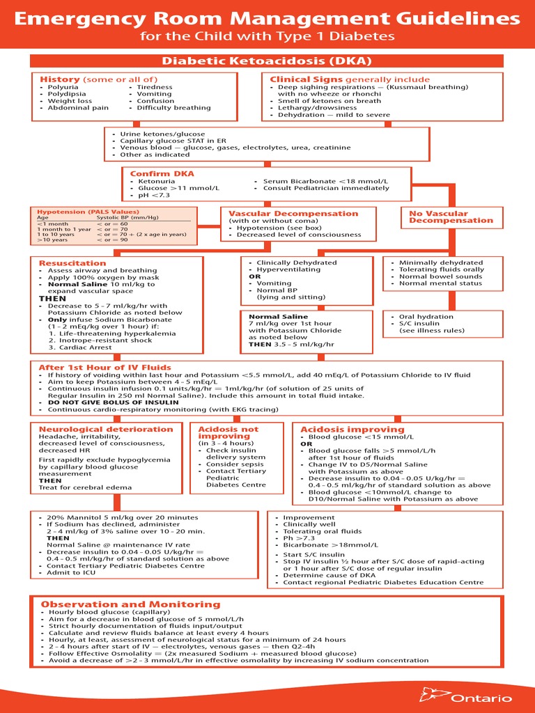 DKA Canadian Protocol | Hypoglycemia | Diseases And Disorders