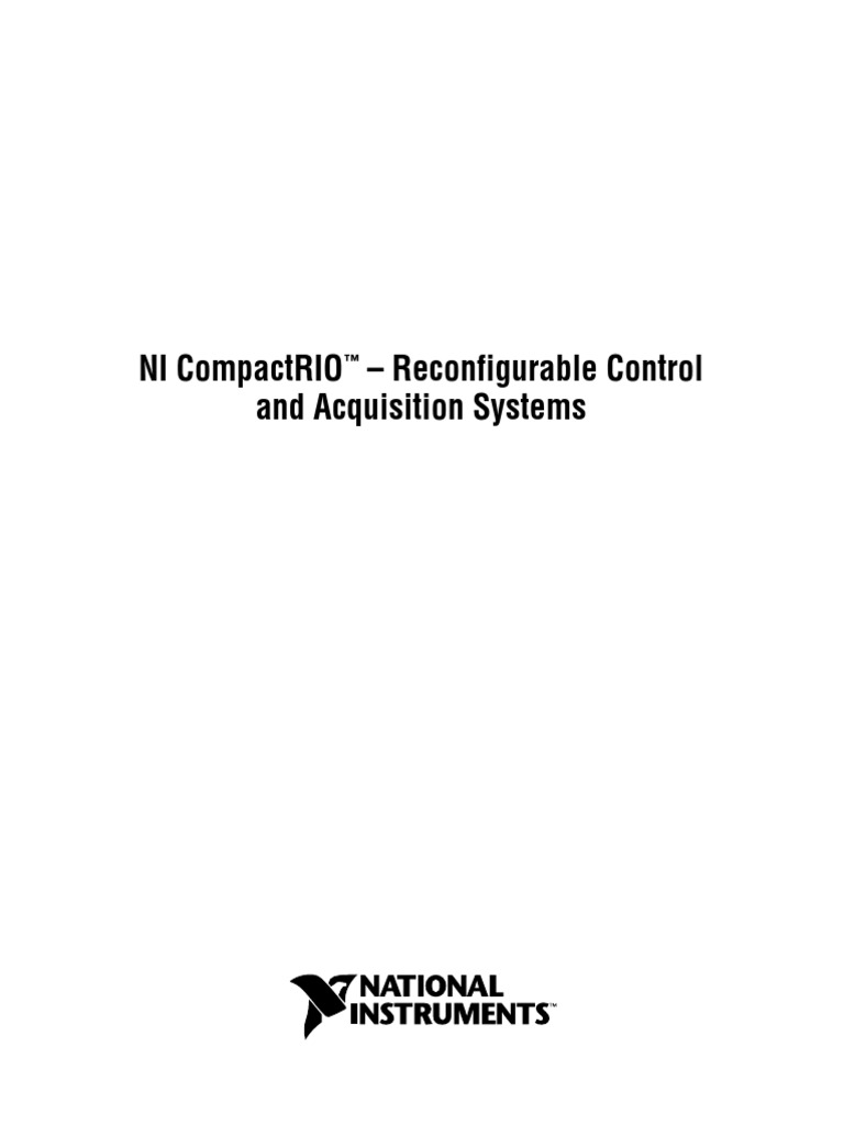 Compact RIO Guide | PDF | Field Programmable Gate Array | Embedded System