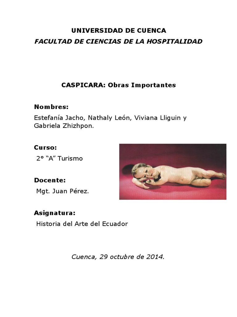 Trabajo Caspicara | PDF | Escultura | Pinturas