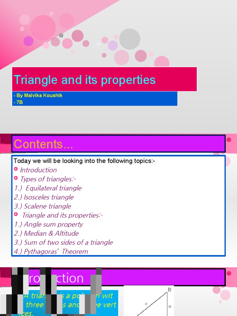 Triangle Properties Guide | PDF | Triangle | Euclidean Plane Geometry