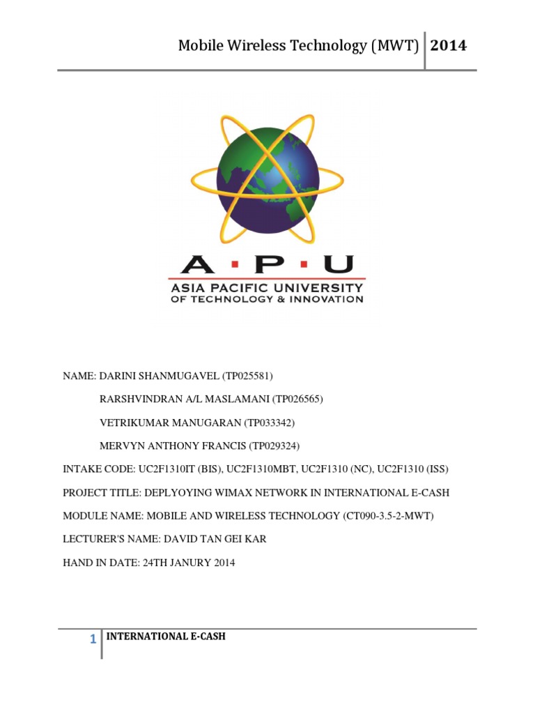 MWT Completed Documentation | PDF | Wi Max | Osi Model